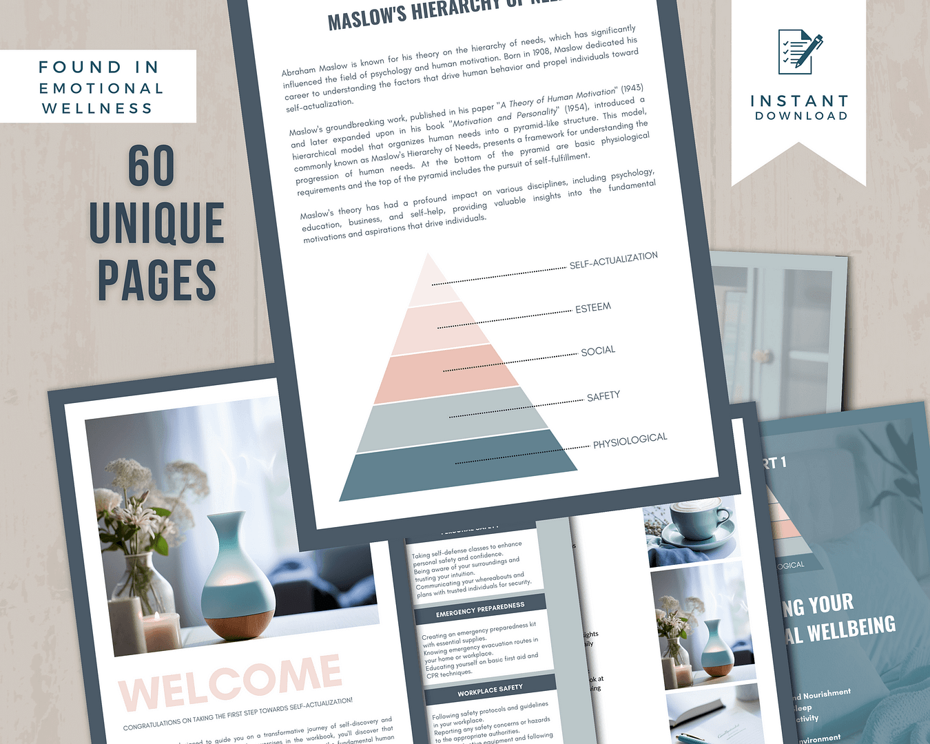 Maslows Hierarchy of Needs (60 Unique Pages) – Shades of Solace