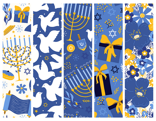 Jewish Celebration Bookmarks – Shades of Solace